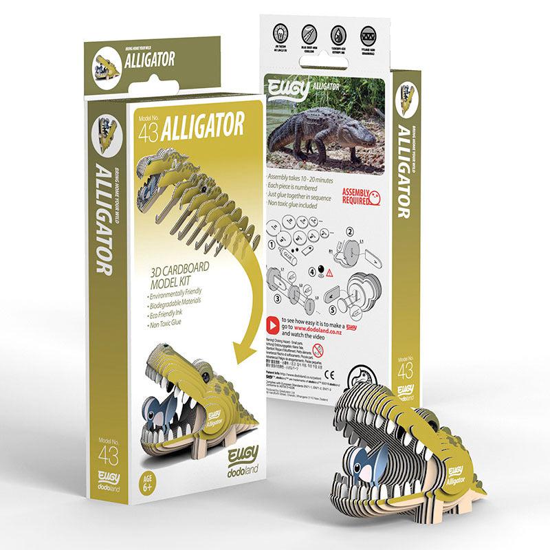 Alligator 3D Cardboard Model Kit Eugy – Puzzle Merchant