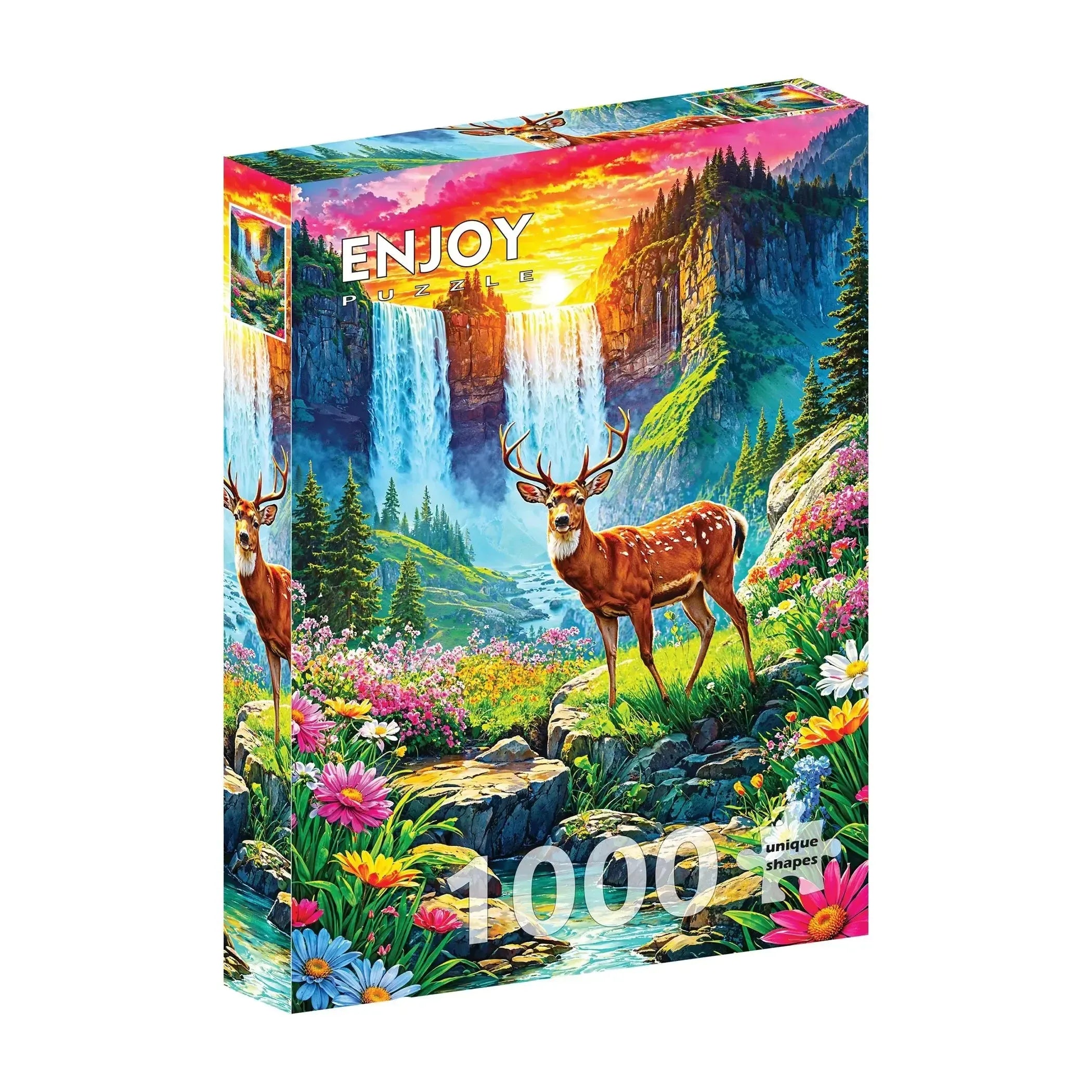 Deer Paradise 1000 Piece Jigsaw Puzzle Enjoy – Puzzle Merchant