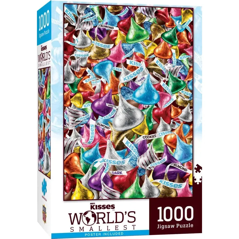 Hershey's Kisses World's Smallest 1000 Piece Jigsaw Puzzle in Tin Mast ...