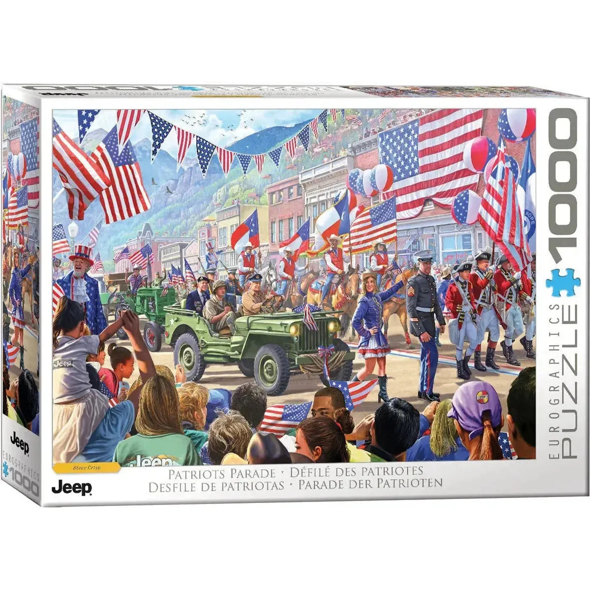 Patriots Parade Jeep 1000 Piece Jigsaw Puzzle Eurographics – Puzzle ...