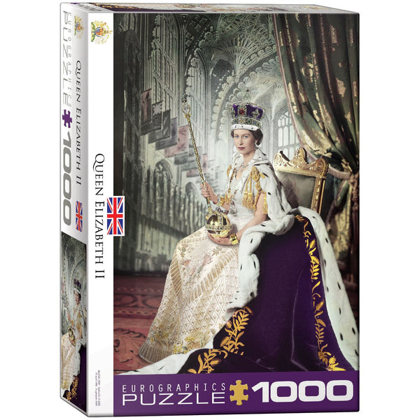 Queen Elizabeth II 1000 Piece Jigsaw Puzzle Eurographics – Puzzle Merchant